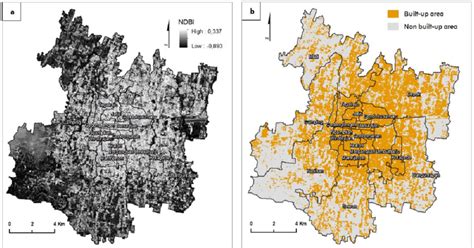 Ndbi Extraction From Landsat 8 Imagery In 2020 A And Built Up Area Download Scientific