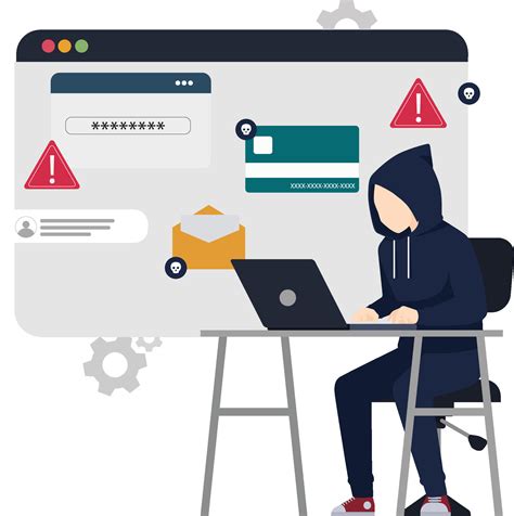 Hacker Stealing User Data Illustration 46974167 Vector Art At Vecteezy