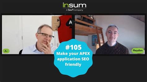 APEX Instant Tips 105 Make Your APEX Application SEO Friendly YouTube