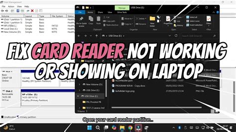 How To Fix Card Reader Not Working Or Showing On Laptop Youtube