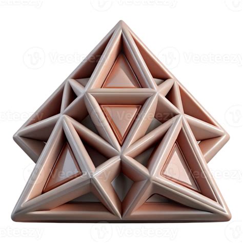 Majestic Baroque Geometric Pattern Of Triangles Symmetrical Scalable Single Weight Stroke