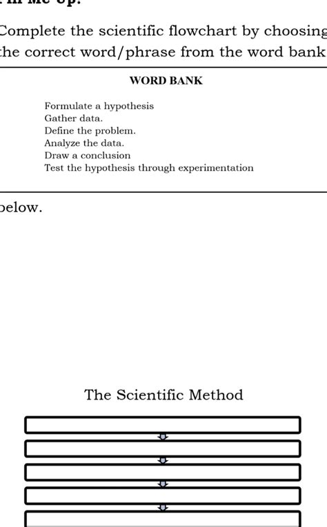 Complete The Scientific Flowchart By Choosing Studyx