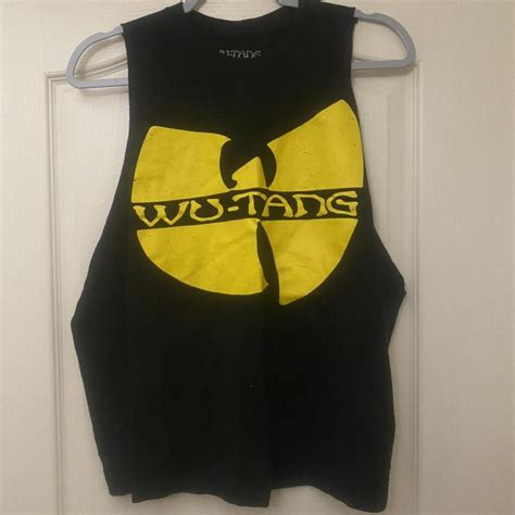 Wu Tang Clan Cut Off Tank Top Mens Size Medium 100 Depop