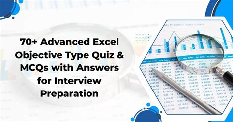 70 Advanced Excel Objective Type Quiz And Mcqs With Answers For Interview Preparation