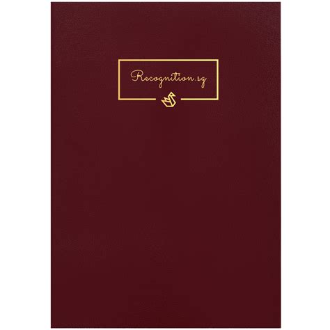 Certificate Folder Recognition Sg