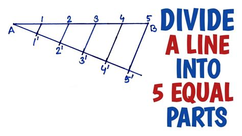 Divide Line Segment Into 5 Equal Parts At Richard Avitia Blog