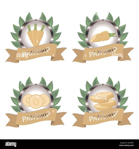Abstract Vector Icon Illustration Logo For Whole Ripe Vegetable Yellow
