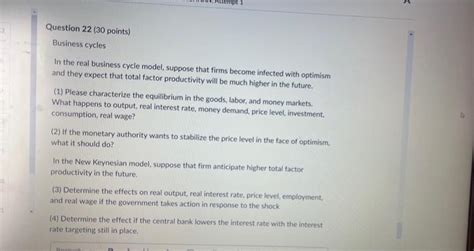 Solved Intertemporal Monetary Model Consider The Monetary