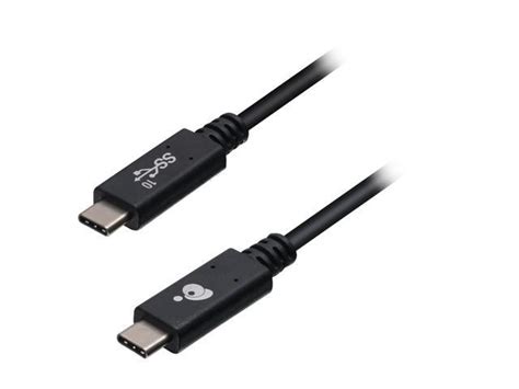 IOGEAR Black Smart USB C To USB C Gbps Cable Newegg Ca