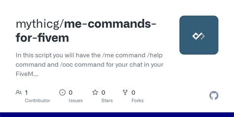 GitHub Mythicg Me Commands For Fivem In This Script You Will Have The Me Command Help