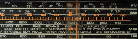 Retro Radio Tuning Dial And Scale Stock Image Image Of Media Electronic 327297257