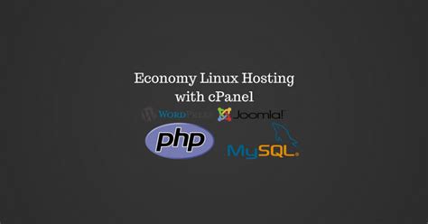Economy Linux Hosting With Cpanel Starting 195month