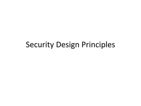 Solution Information Security Security Design Principles Studypool