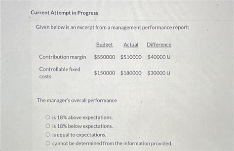 Solved Given Below Is An Excerpt From A Management