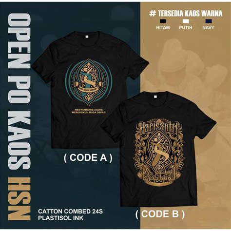 Jual Kaos Hari Santri 2024 Kaos Santri Indonesia Baju Hari Santri Katun