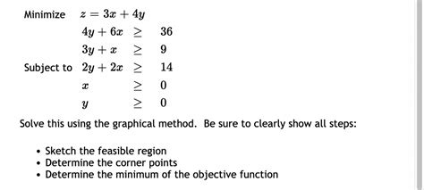 Answered Minimize Z 3x 4y 4y 6x Subject… Bartleby