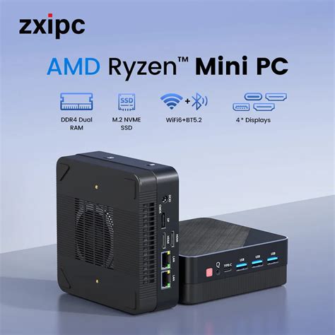 Мини-ПК ZXIPC Ryzen 7 5800U 4800H 4500U 5500U DDR4 16 ГБ 512 ГБ Nvme ...