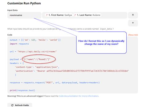 Python Zapier Input Data Not Able To Form Payload Stack Overflow