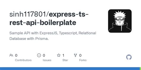 GitHub Sinh Express Ts Rest Api Boilerplate Sample API With ExpressJS Typescript
