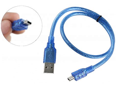 Cabo Para Arduino Nano Mini Usb 50cm Arducore Robótica Educacional