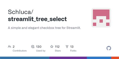 GitHub Schluca Streamlit Tree Select A Simple And Elegant Checkbox Tree For Streamlit