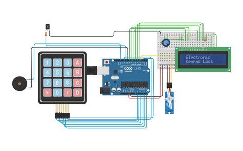 Circuit Design Summative Project Digital Door Lock Tinkercad