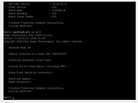 Flashing A LSI 3008 HBA To IT Mode On A Supermicro X10SRH CLN4F