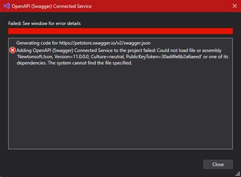 Bug Could Not Load File Or Assembly Newtonsoftjson Version11000 · Issue 29 · Dmitry