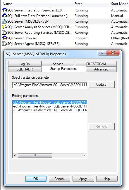 sql server denali improvement in startup options sql authority