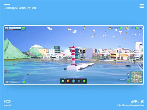 Lighthouse Low Polygon Visualization By Ning Xiao Dong