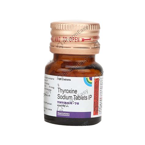 Buy Thyrox 75 Mcg Tablet 100 Online At Flat 18 Off Pharmeasy