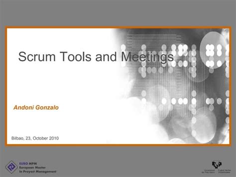 Scrum Tools Andmeetings Ppt