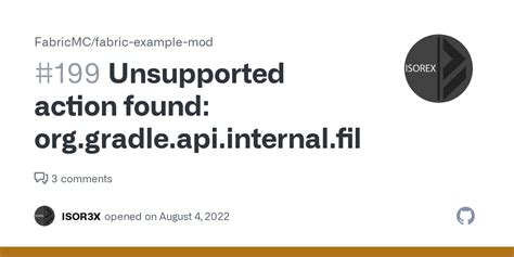 Unsupported Action Foundpy