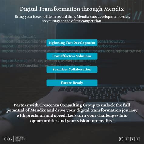 crescenza consulting group on linkedin digitaltransformation mendix