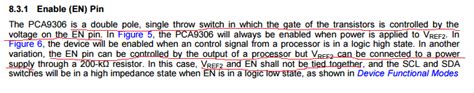 pca9306 en versus vref2 control interface forum interface ti e2e
