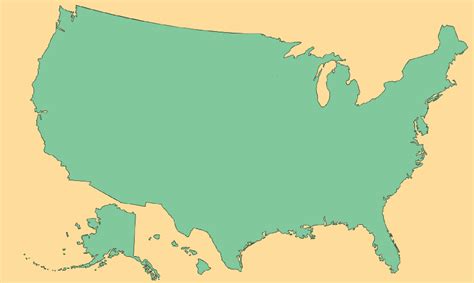 Us Blank Map