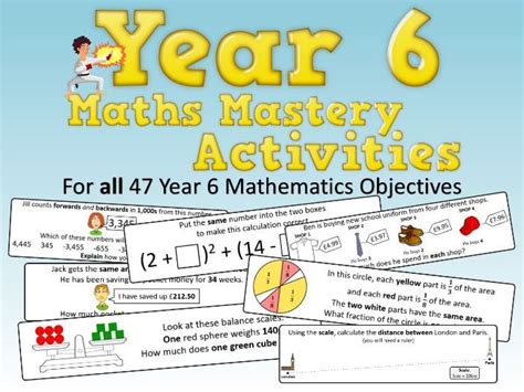 Year 6 Maths Mastery Activities Teaching Resources
