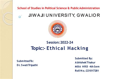 Presentation On Ethical Hacking Introduction Of Ethical Hacking Types Of Ethical Hacking