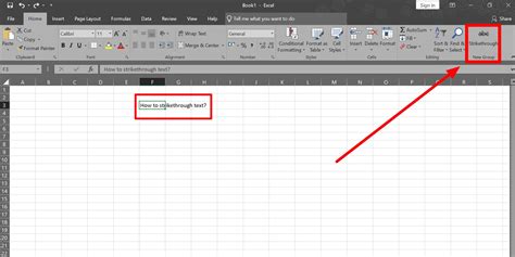 workable ways to strikethrough in excel using different devices