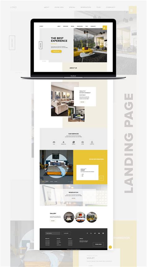 Landing Page Mock Up On Behance