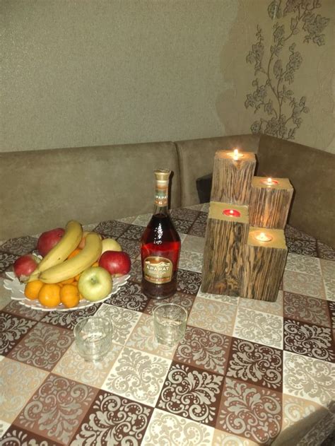 При свечах Подсвечники Дерево Свеча