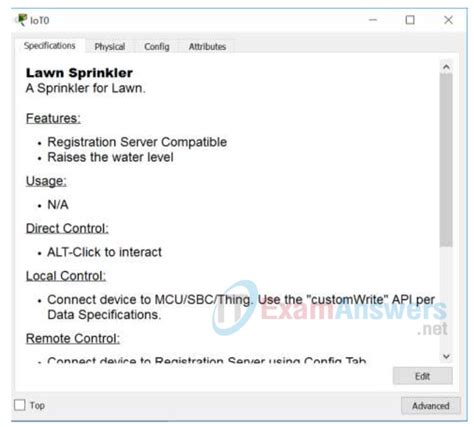 Packet Tracer Adding IoT Devices To A Smart Home Answers