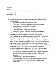 MCCG W Coding Compliance Plan Part Docx Misty Nikel MCCG W Coding Compliance Plan