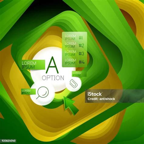 회전 소용돌이 평방 배경 블렌딩 효과 샘플 Infographics 또는 슬로건을 스테핑과 사각형 색상 비즈니스 프레 젠 테이 션