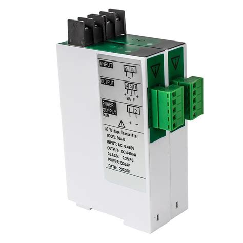 DC Voltage Sensor Transmitter V V AC Current Transducer Transmitter A A A