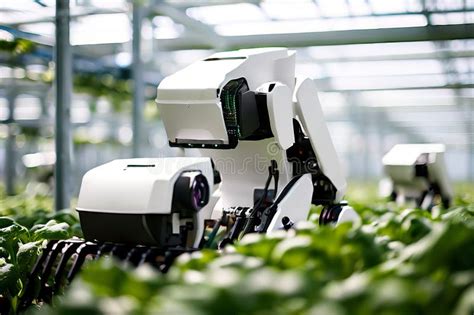 Smart Farm Robot Harvests Crops Based On Ripeness Stock Illustration Illustration Of Depth