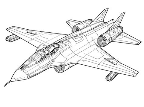 색 바탕에 고립된 제트 전투기 또는 군사 항공기 비행기 디자인 프리미엄 Ai 생성 벡터
