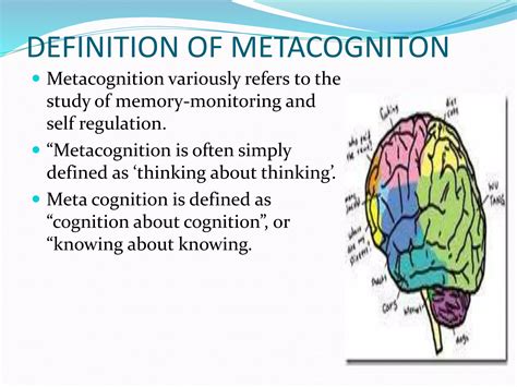 Meta Cognition Ppt Pptx