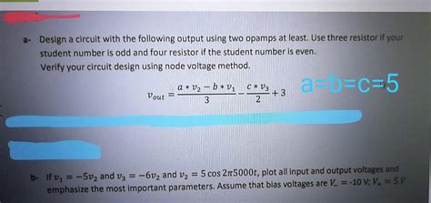 Solved A Design A Circuit With The Following Output Using Chegg