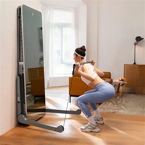 Modern Home Gym Smart Mirror With Ai Coaching Mi Mirror